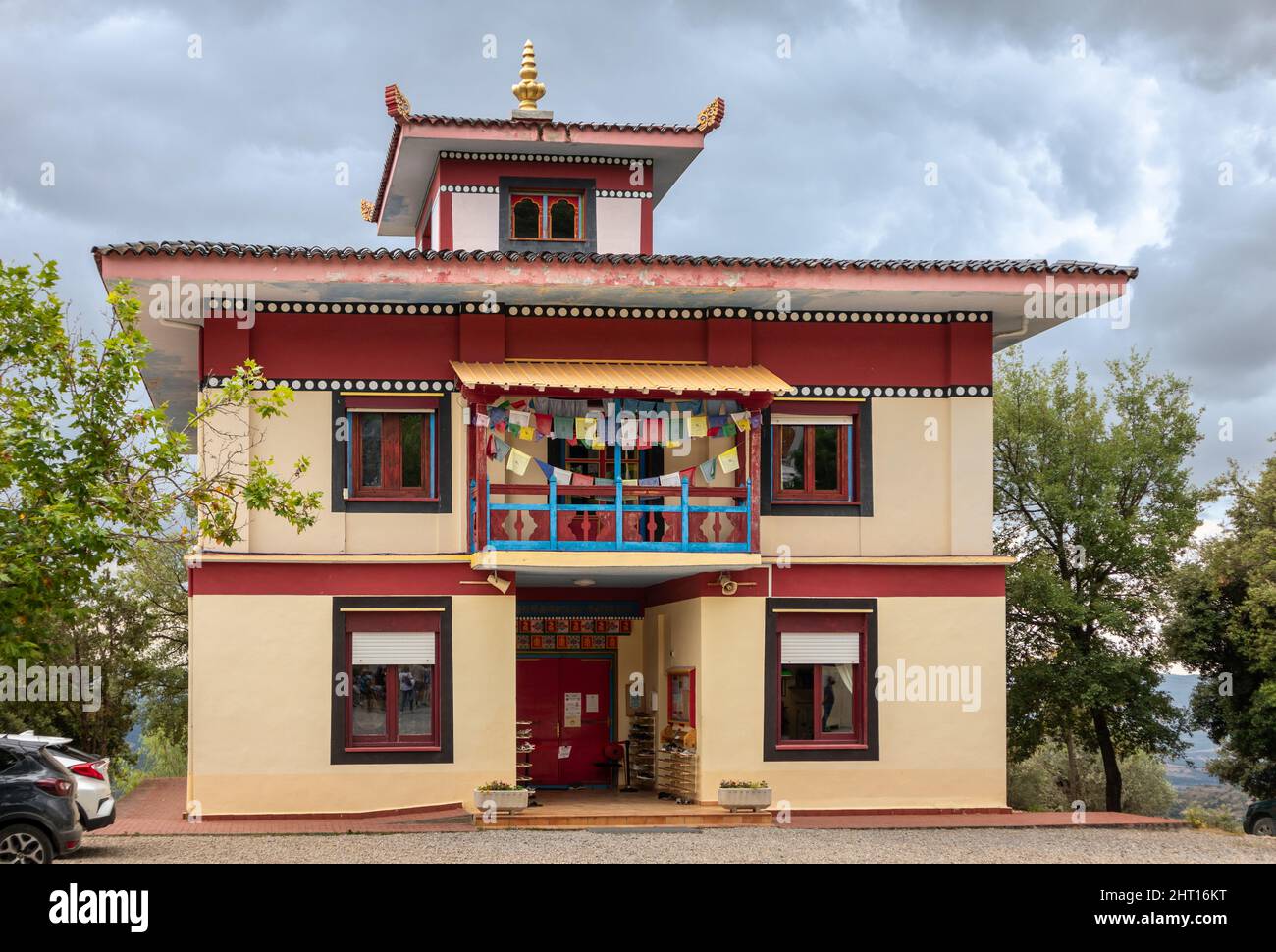 Spain, June 2021: Tibetan monastery near the Pyrenees mountains in ...