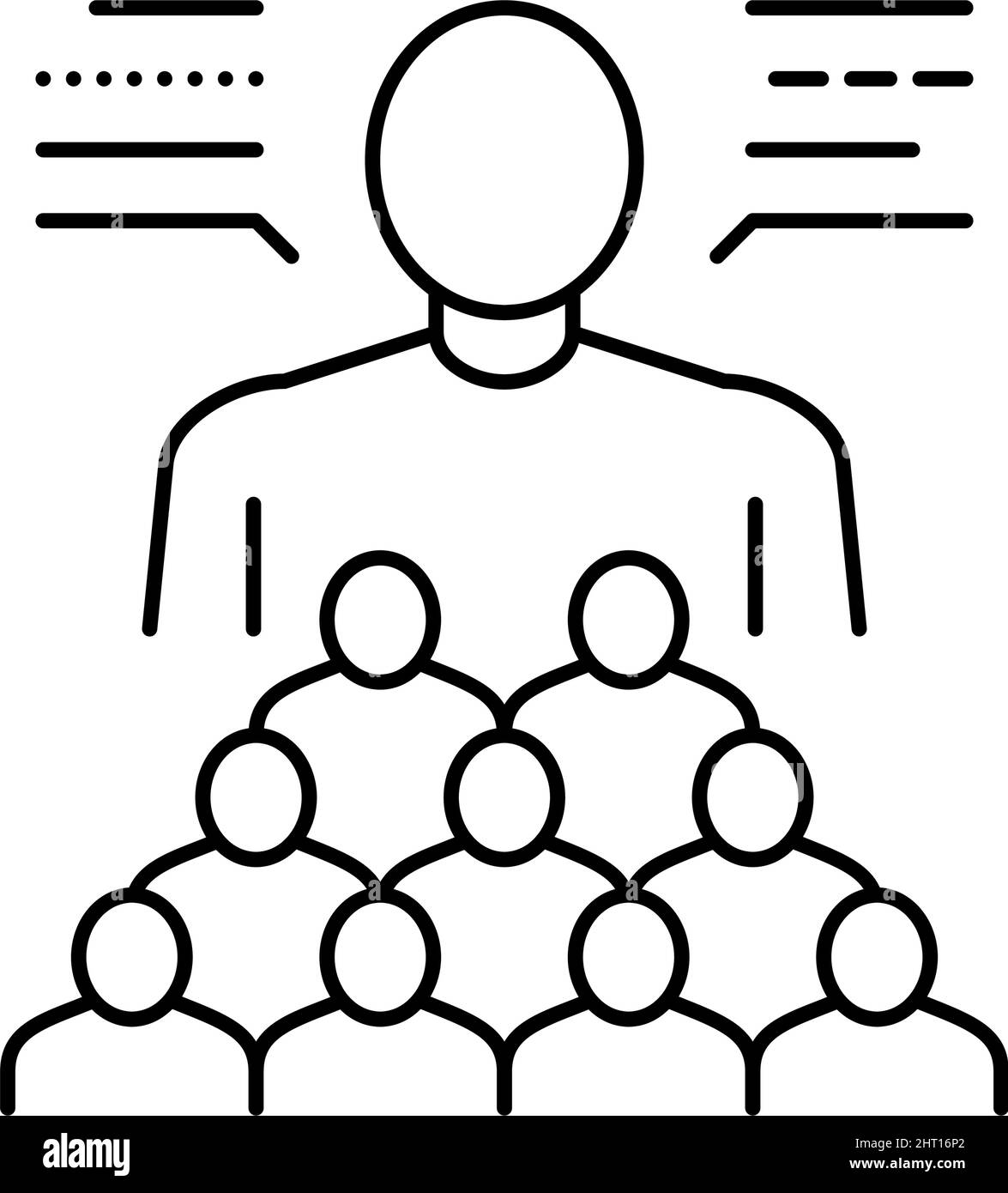 social expert line icon vector illustration Stock Vector Image & Art ...