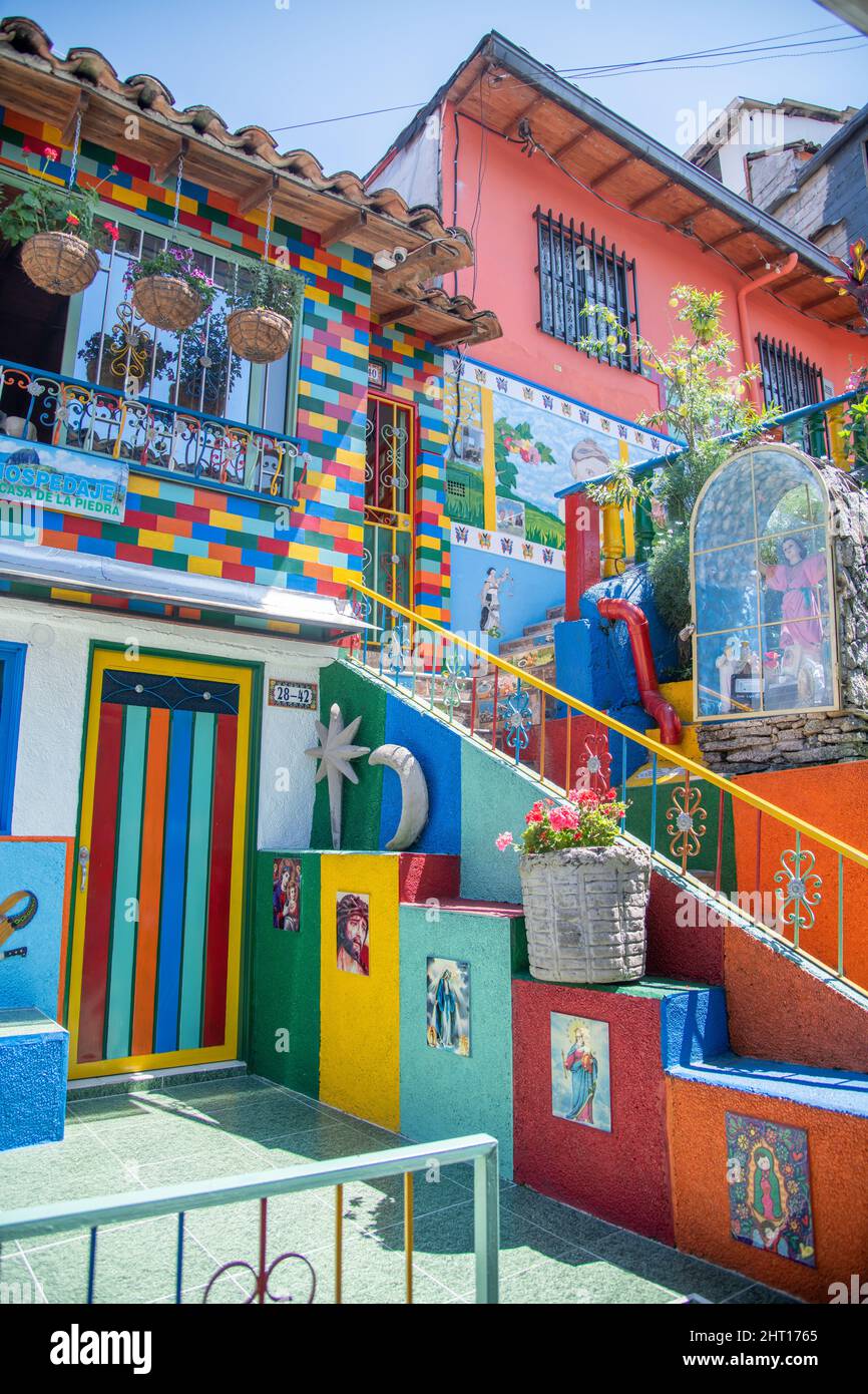 A colourful building in Guatape, Colombia Stock Photo - Alamy