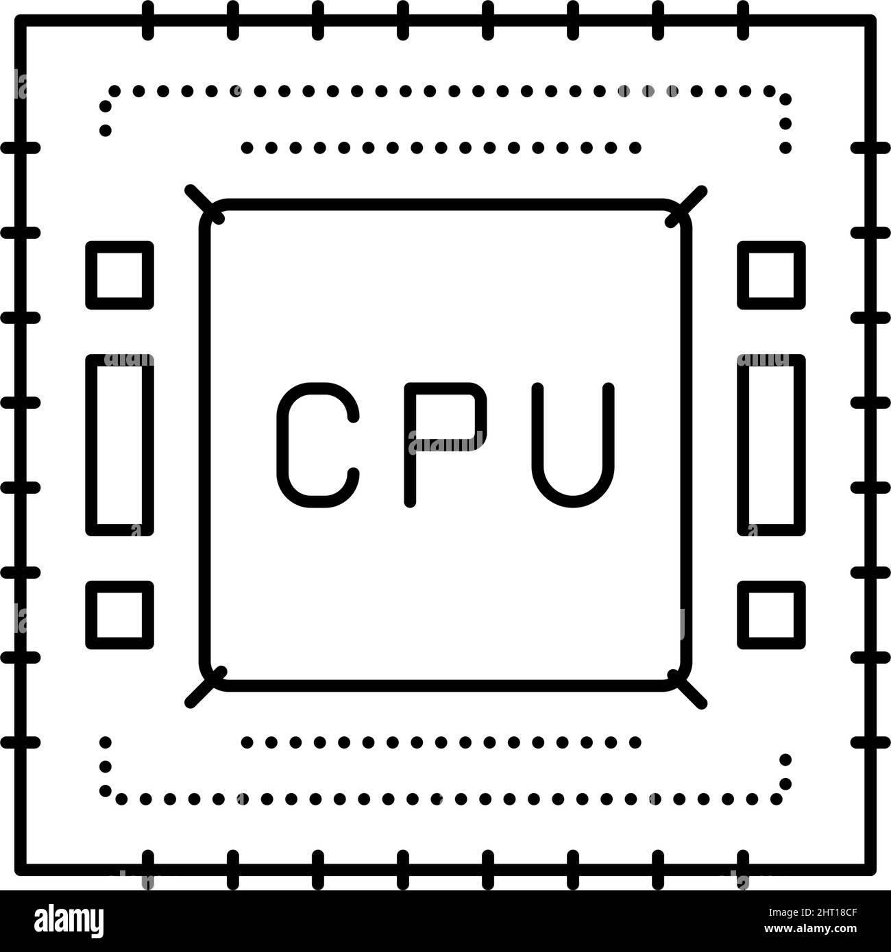 Computer cpu microscope Black and White Stock Photos & Images - Alamy