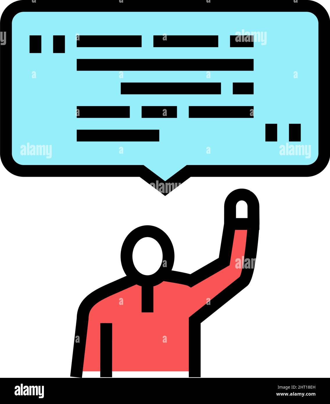 conversation english color icon vector illustration Stock Vector Image ...