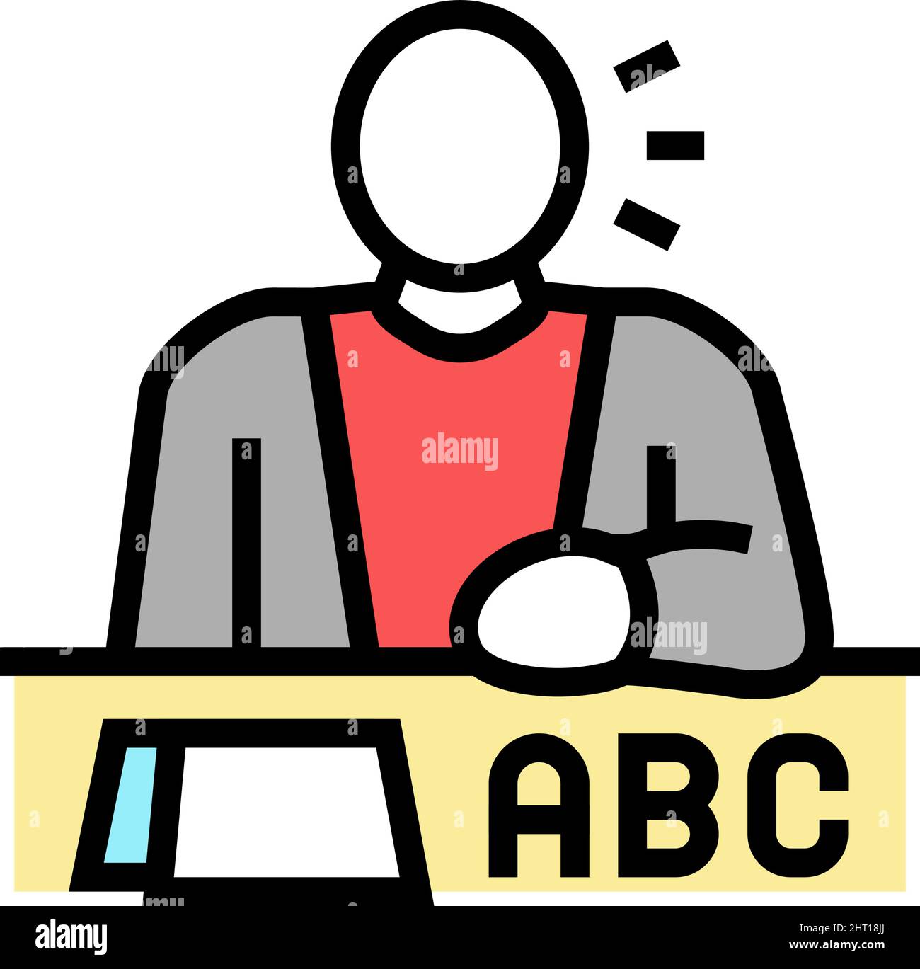 study english color icon vector illustration Stock Vector Image & Art ...