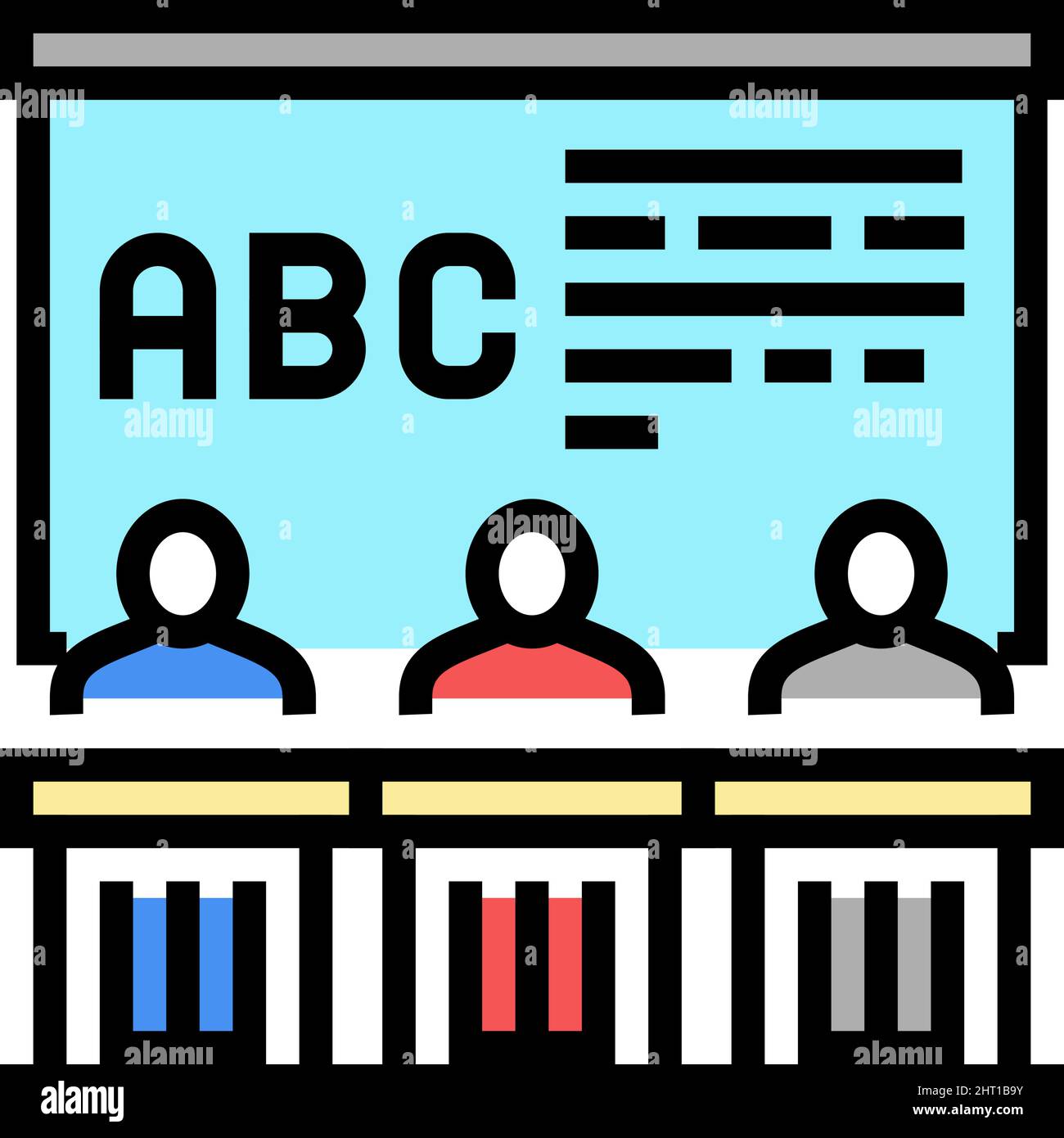 school english color icon vector illustration Stock Vector Image & Art ...