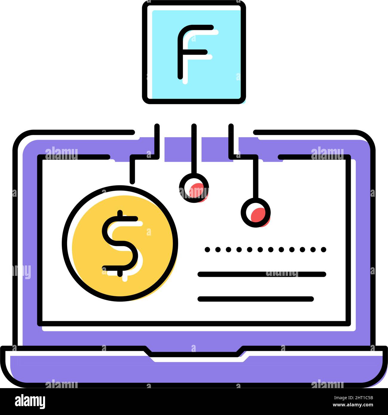 smm service business color icon vector illustration Stock Vector Image ...