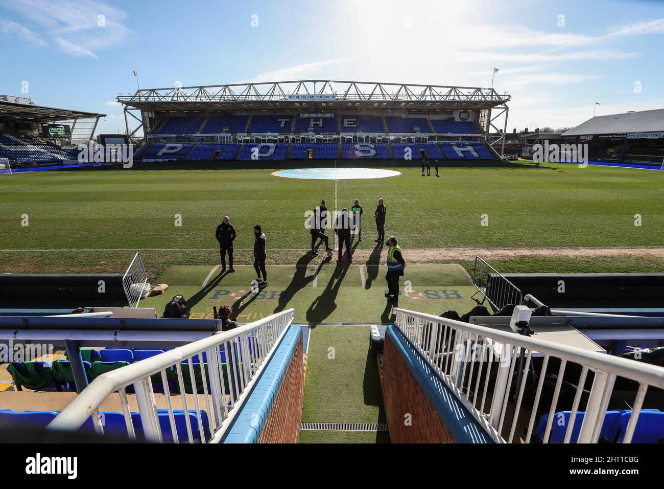 General view inside Weston Homes Stadium ahead of today's game Stock ...