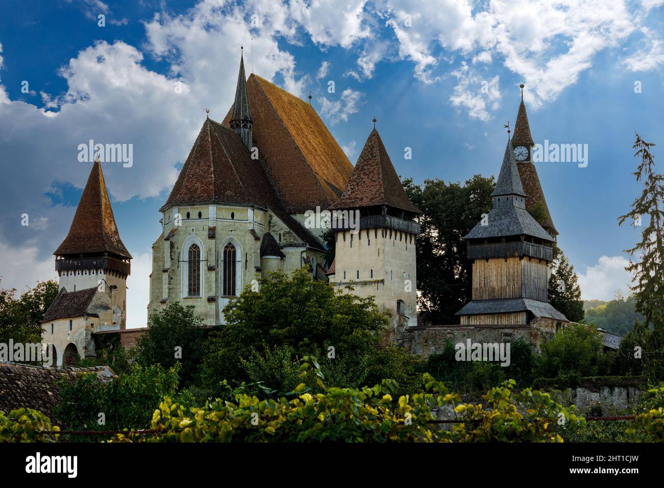 The historic castle church of Biertan in Romania Stock Photo - Alamy