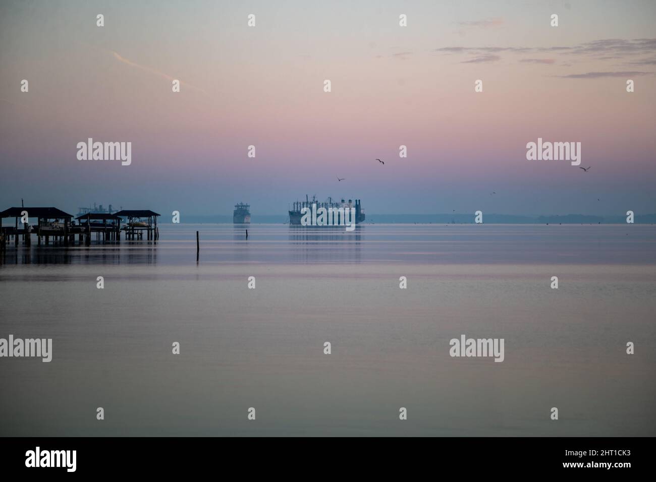 Beautiful sunrise over the Tyler's Beach Stock Photo - Alamy