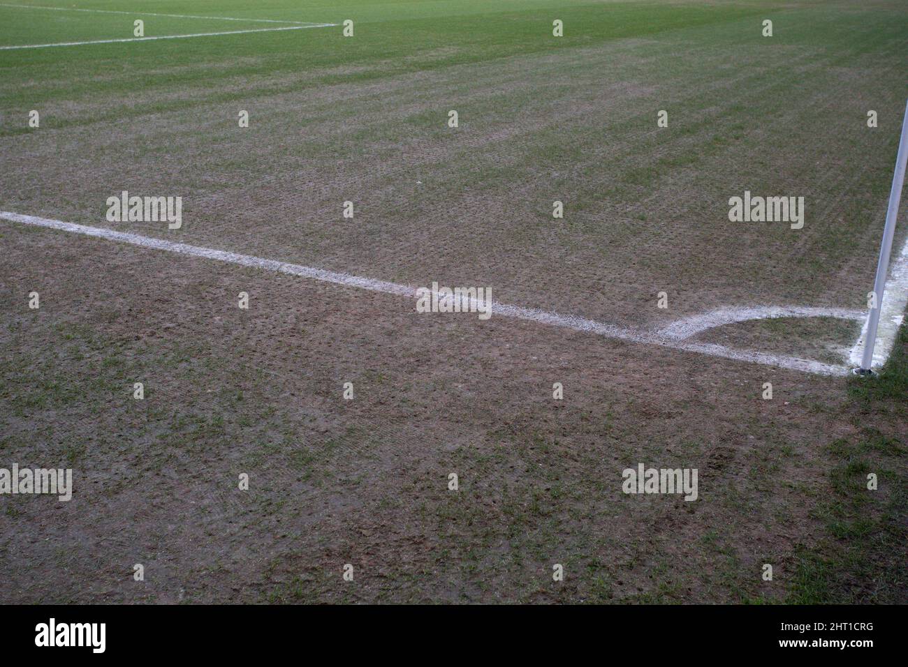 Sand is spread on the pitch at Hillsborough Stadium, Home Stadium of ...