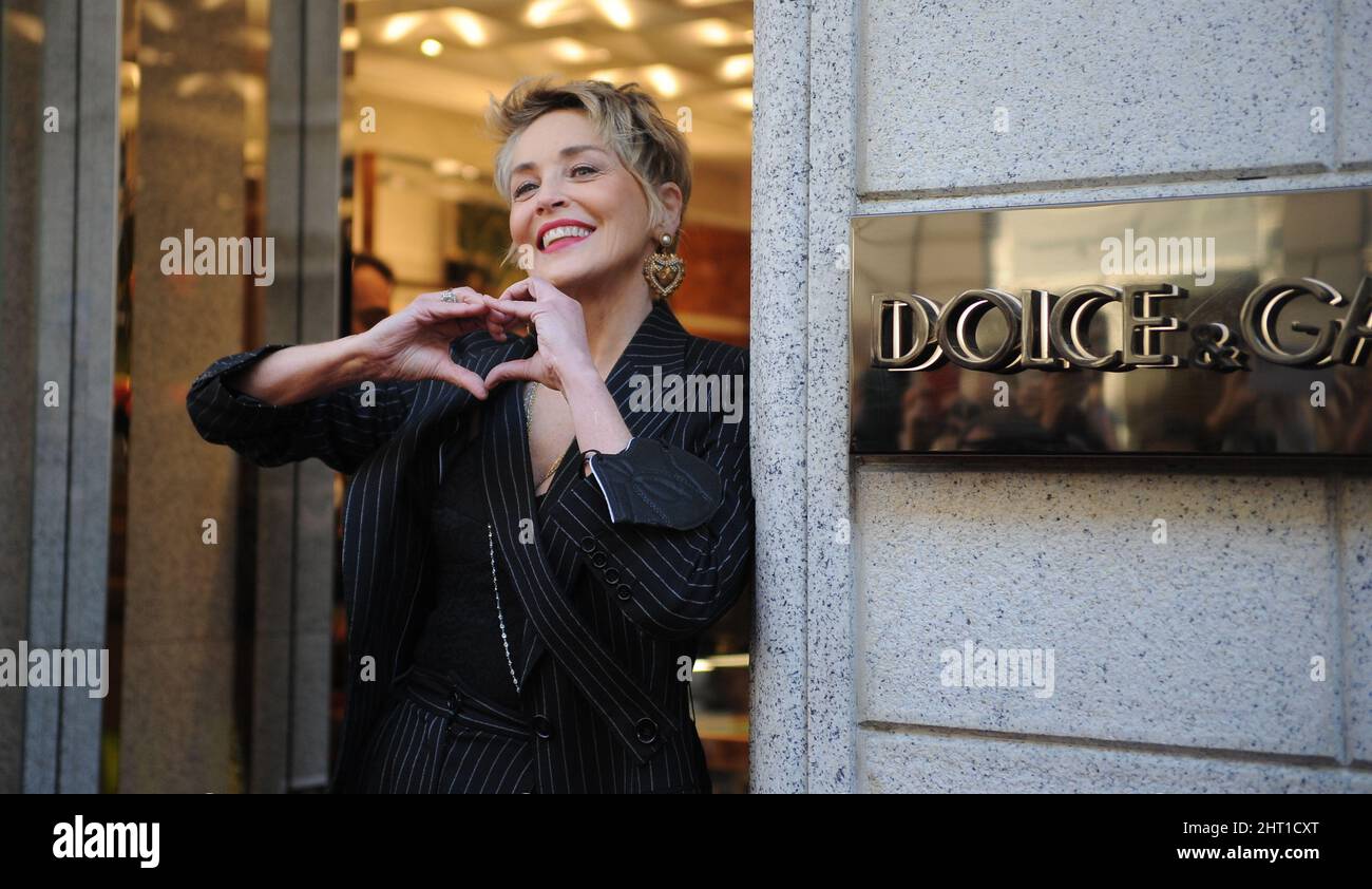 Milan, . 26th Feb, 2022. Milan, 26-02-2022 Sharon Stone at Dolce ...