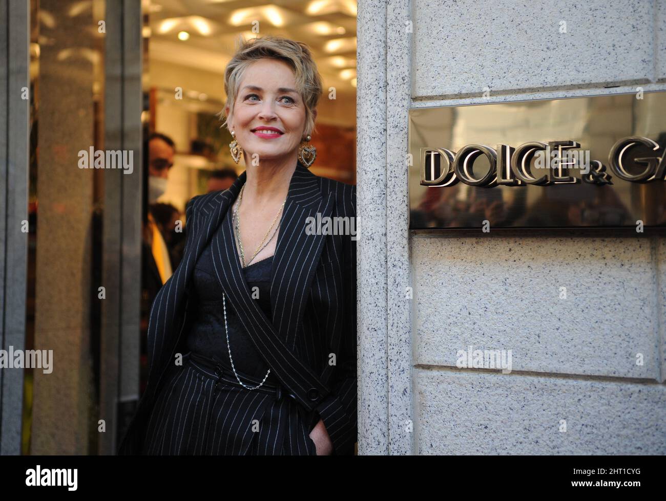 Milan, . 26th Feb, 2022. Milan, 26-02-2022 Sharon Stone at Dolce ...