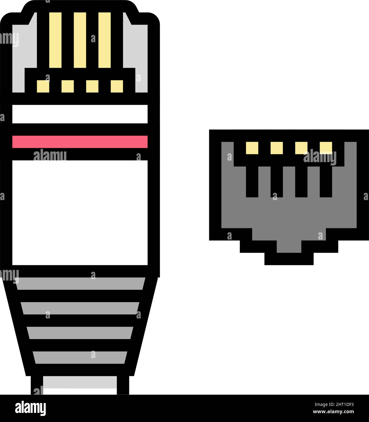 ethernet modem color icon vector illustration Stock Vector Image & Art ...