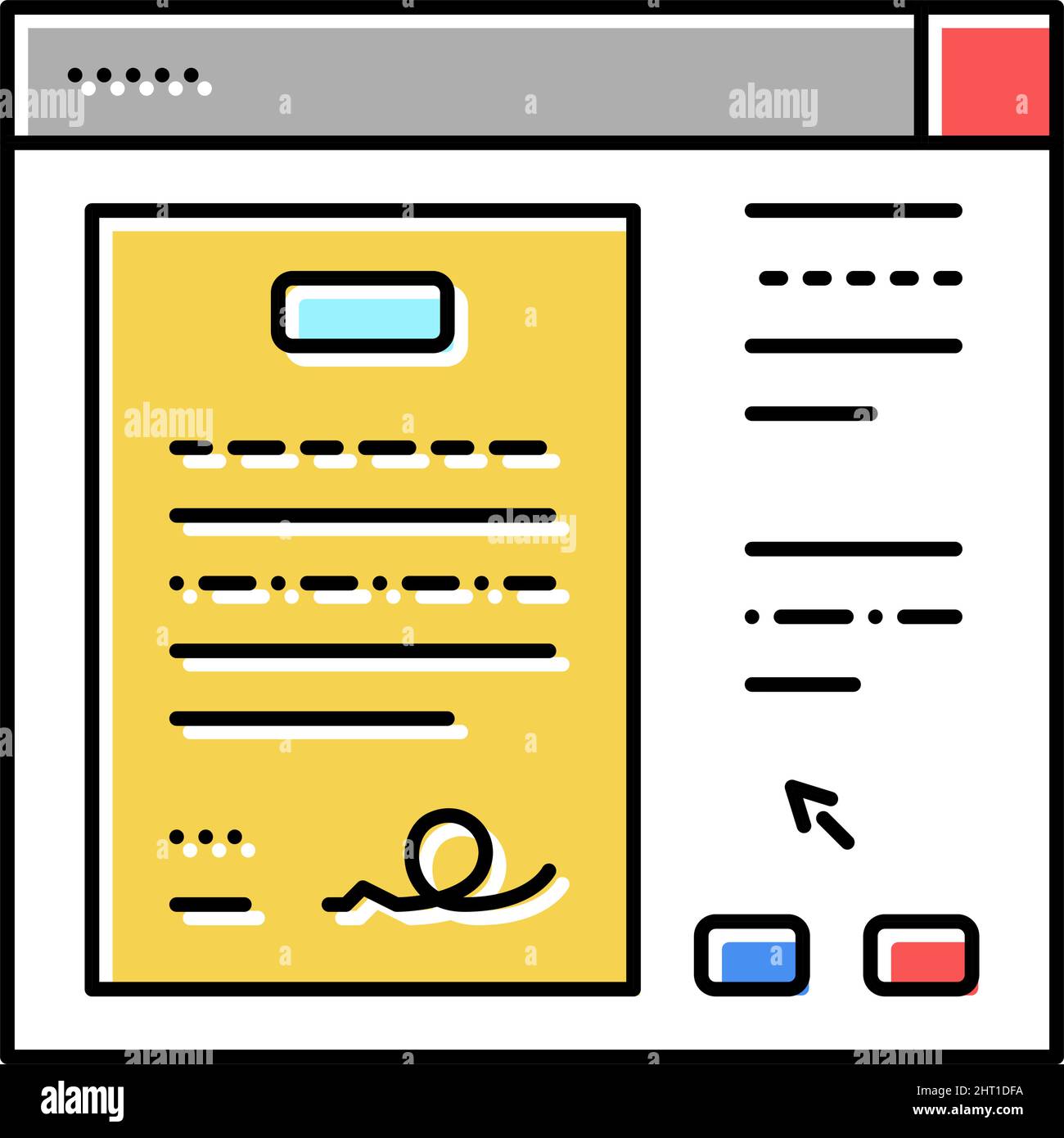 Digital consent Cut Out Stock Images & Pictures - Alamy