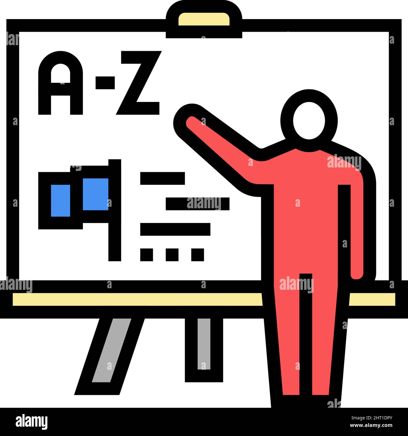 teacher english color icon vector illustration Stock Vector Image & Art ...