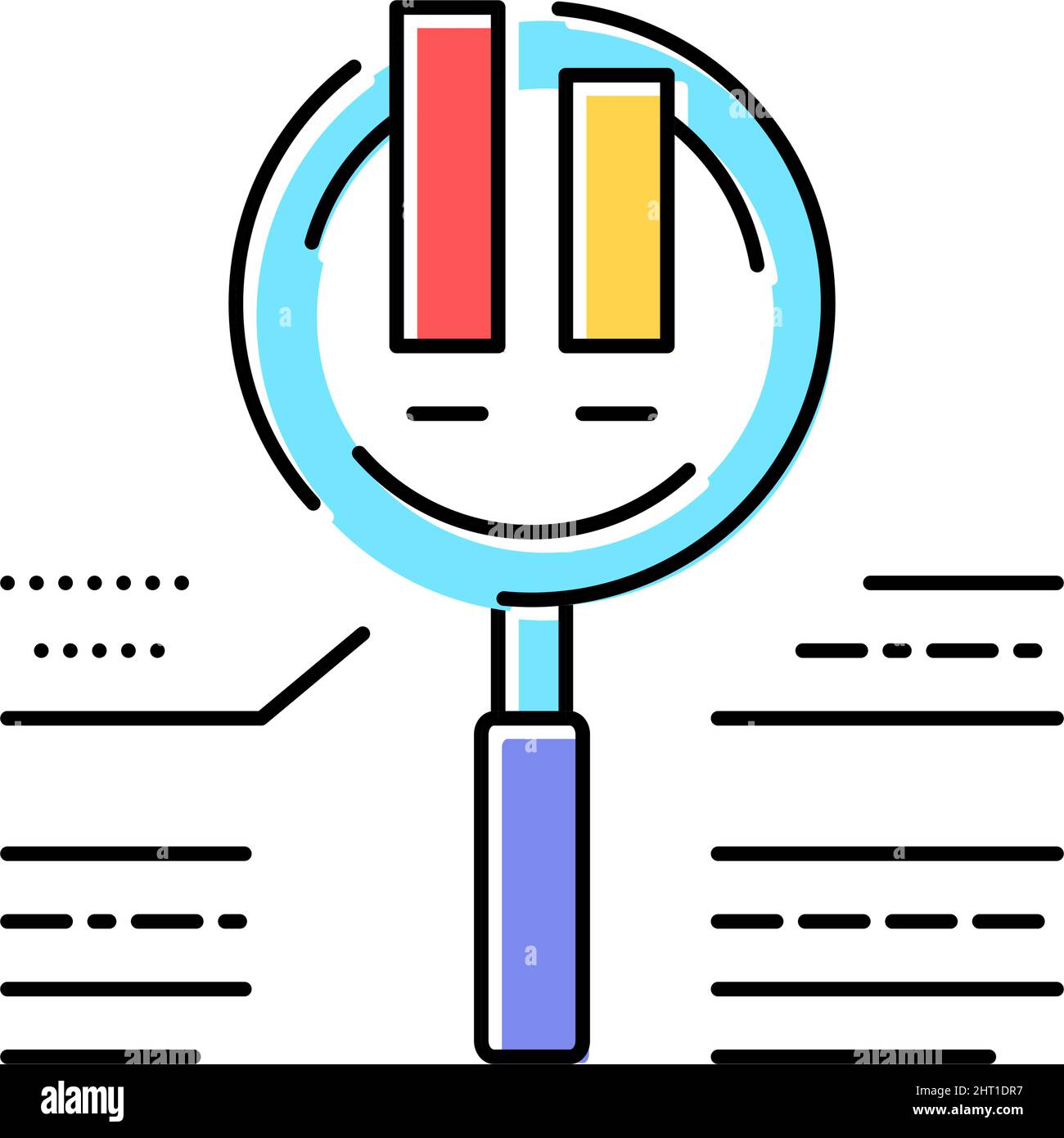 chart research color icon vector illustration Stock Vector Image & Art ...