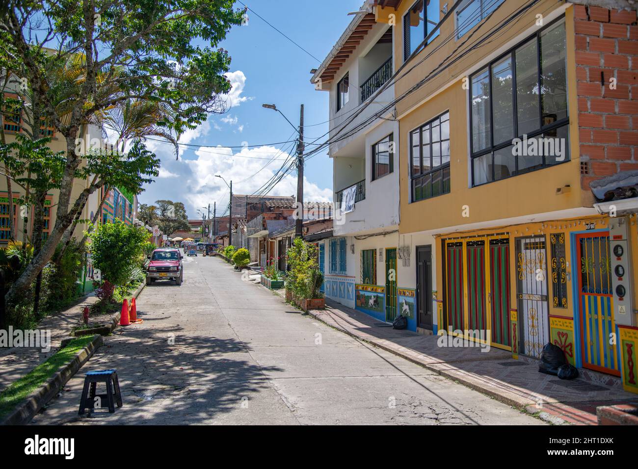 A street in the town of Guatape in Colombia Stock Photo - Alamy