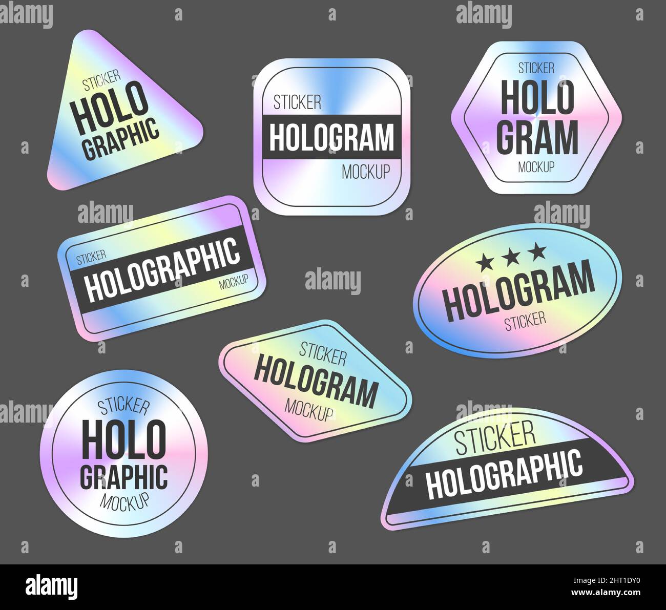 Holographic Stickers Mockup at Irene Rayburn blog