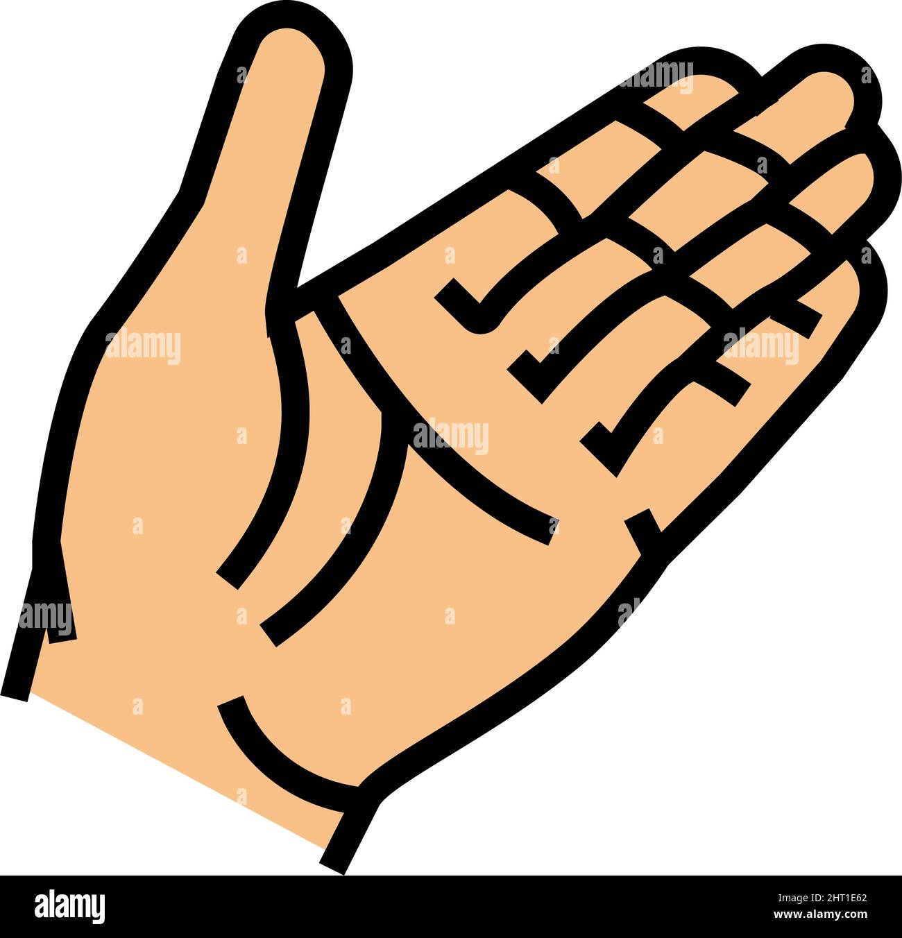 help hand color icon vector illustration Stock Vector Image & Art - Alamy
