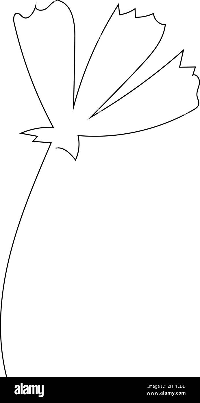 Outline one line spring Black and White Stock Photos & Images - Alamy