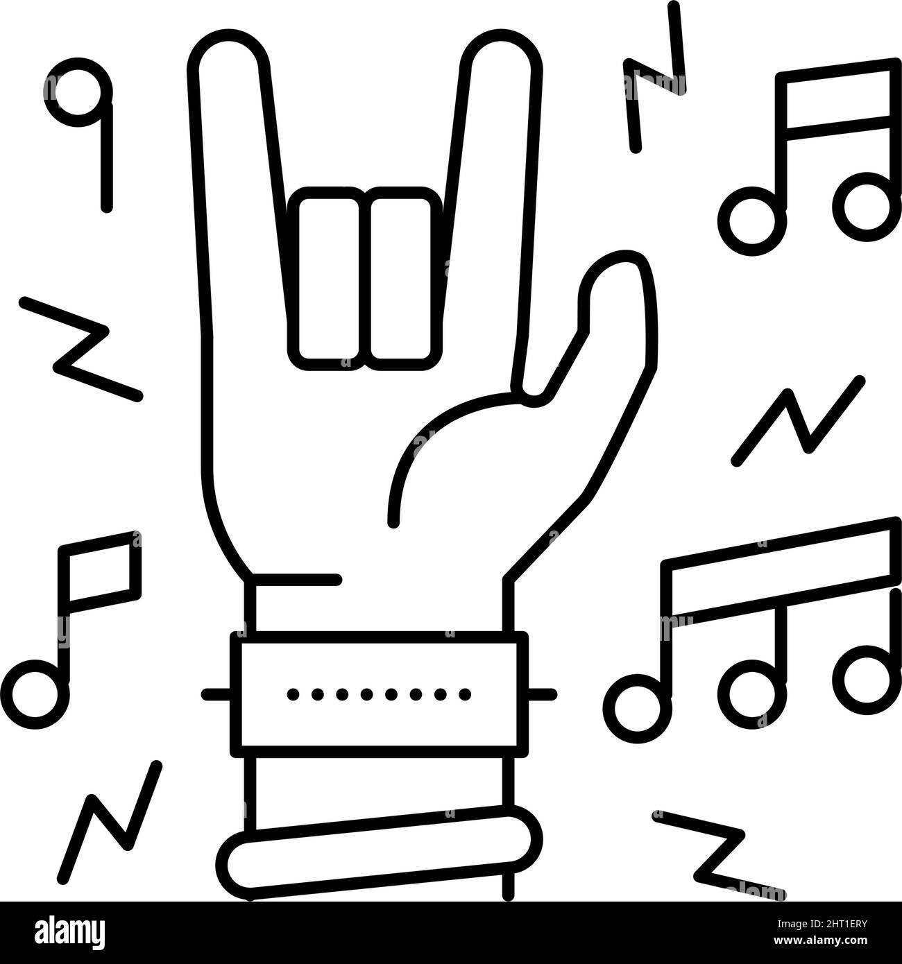 Rock group poster Black and White Stock Photos & Images - Alamy