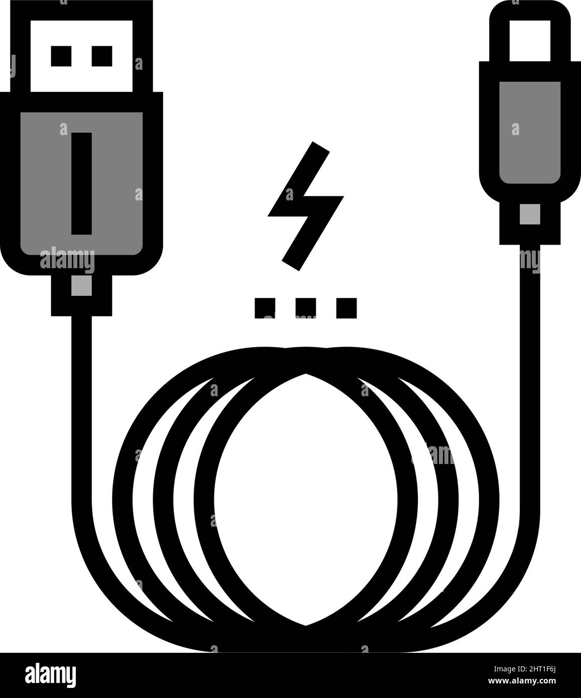 charging cable color icon vector illustration Stock Vector Image & Art ...