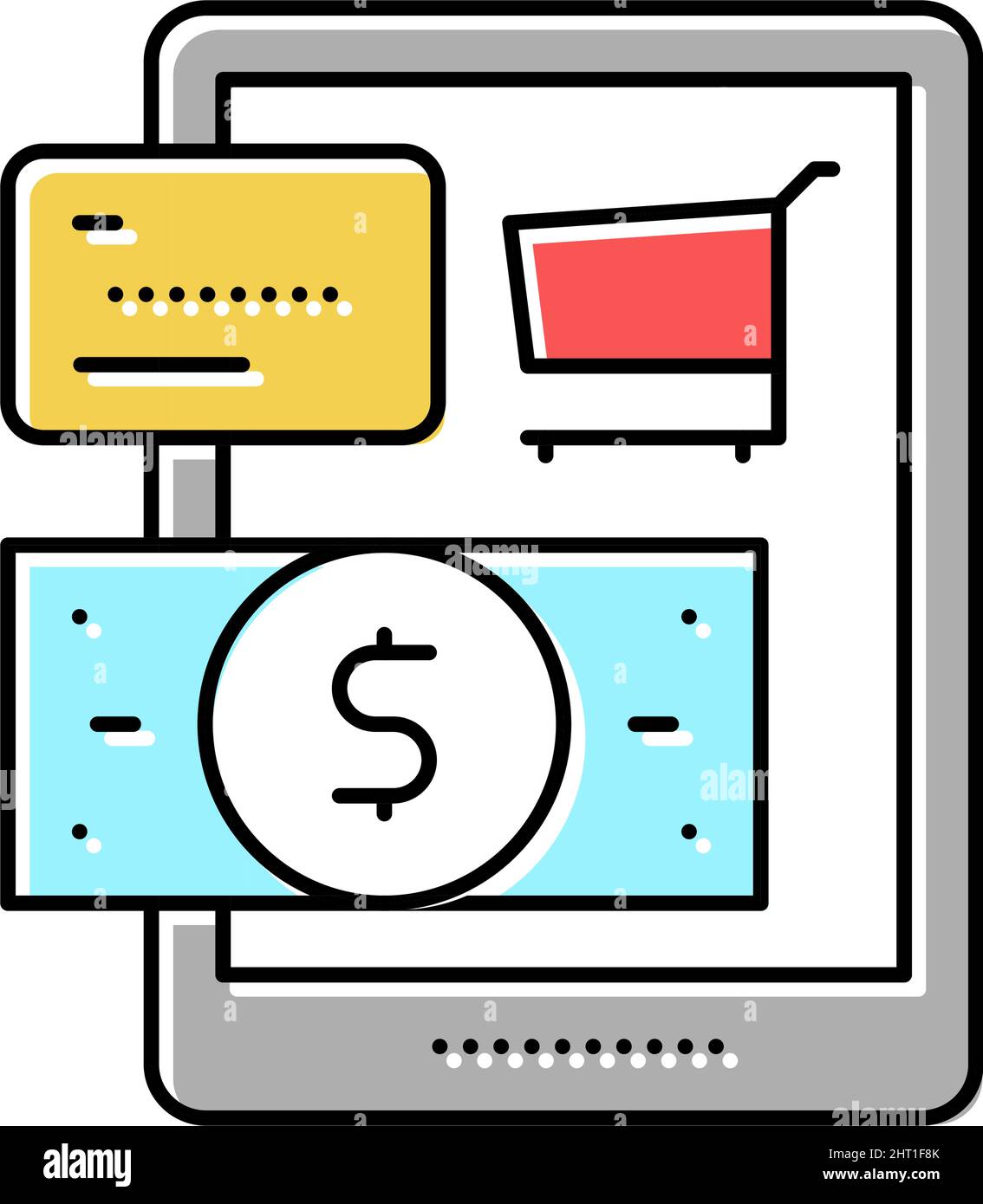 payment option color icon vector illustration Stock Vector Image & Art ...