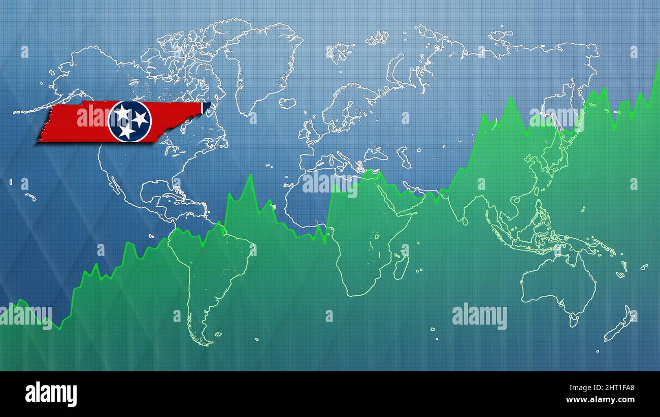 Tennessee digital map hi-res stock photography and images - Alamy