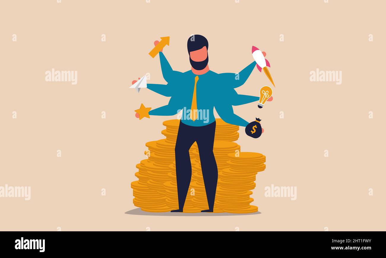 Productivity business and time work direction. Brainstorming plan and ...