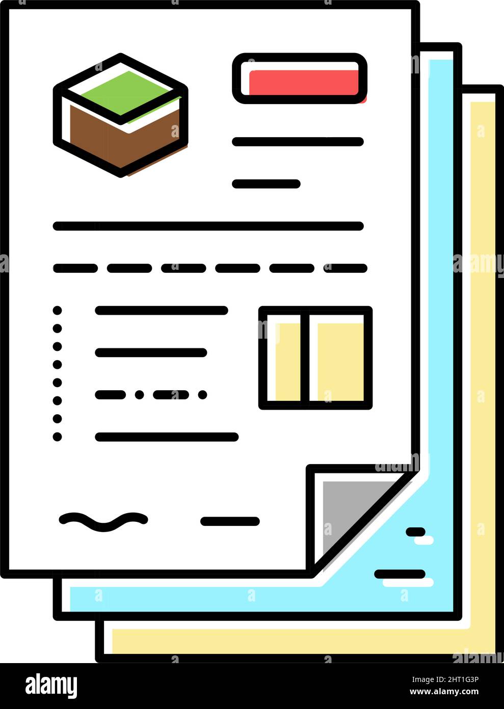 registry land color icon vector illustration Stock Vector Image & Art ...