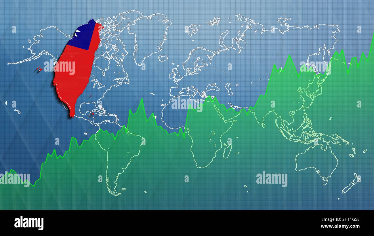 Map of Taiwan, financial success, economy growth Stock Photo - Alamy