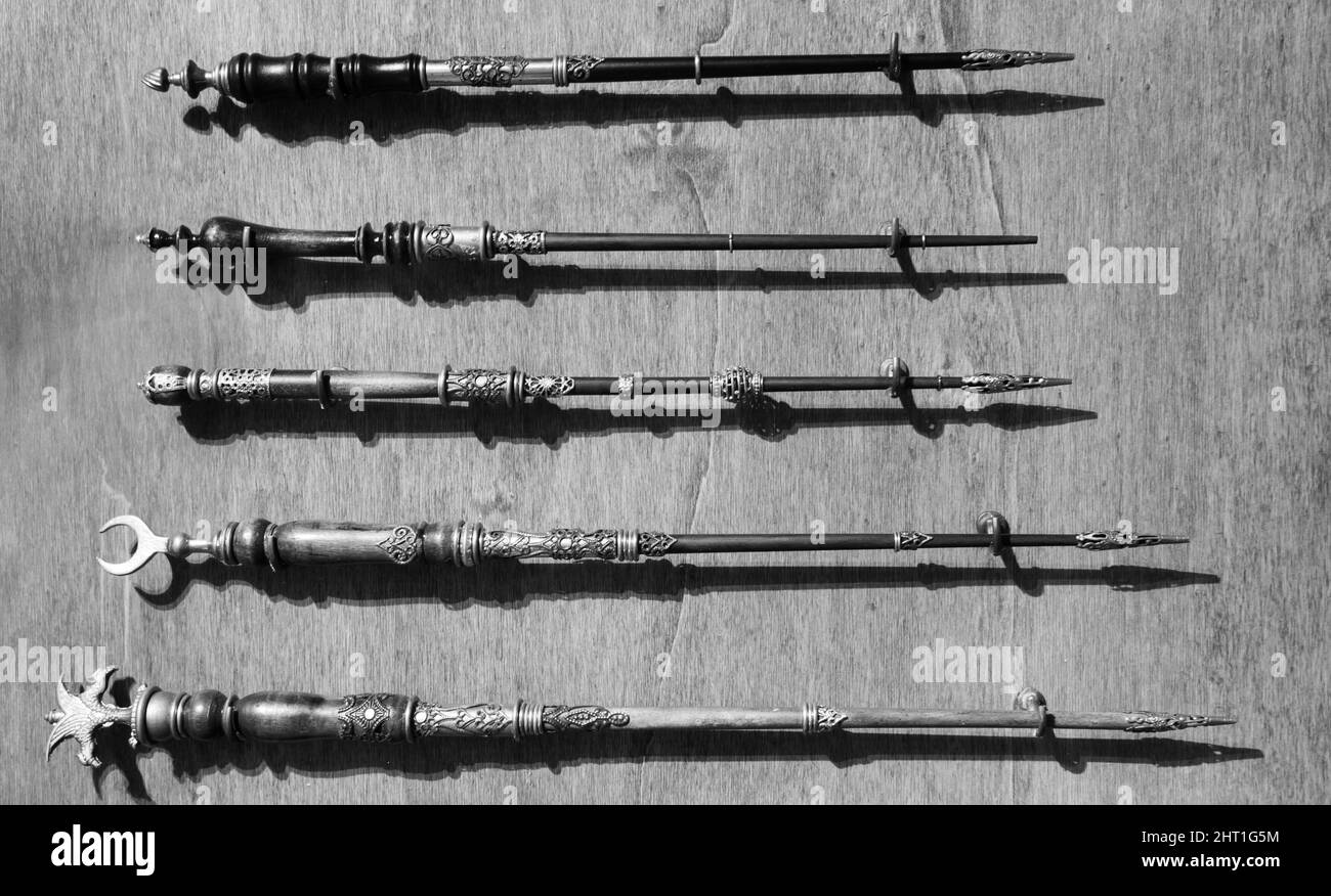 Black magic wands. Abstract concept for fantasy, mystery and sorcery ...