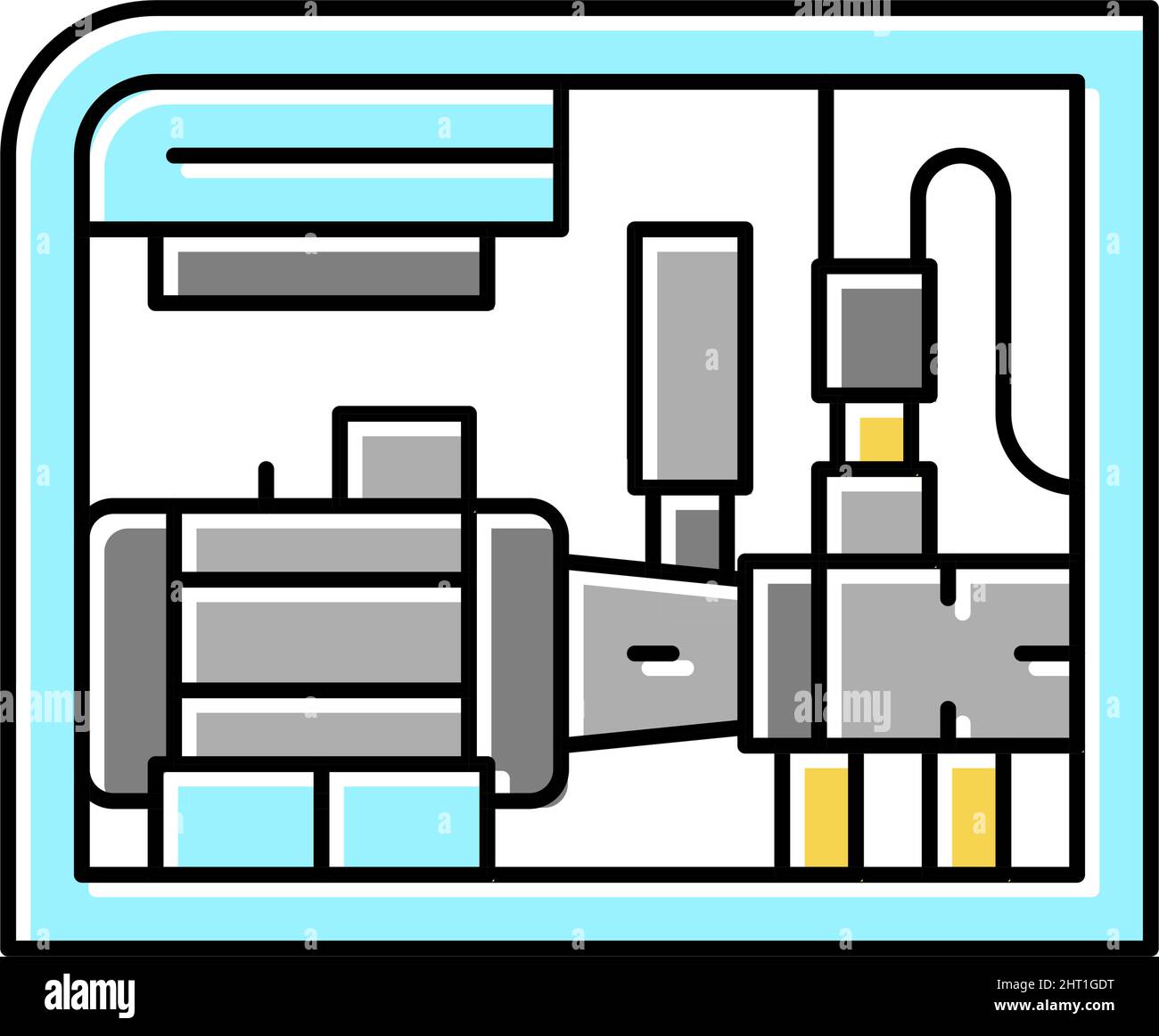 screw air compressor color icon vector illustration Stock Vector Image ...