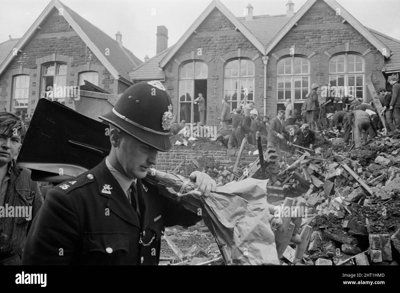 Aberfan, South Wales, circa 21st October 1966 Picture shows the mud and ...