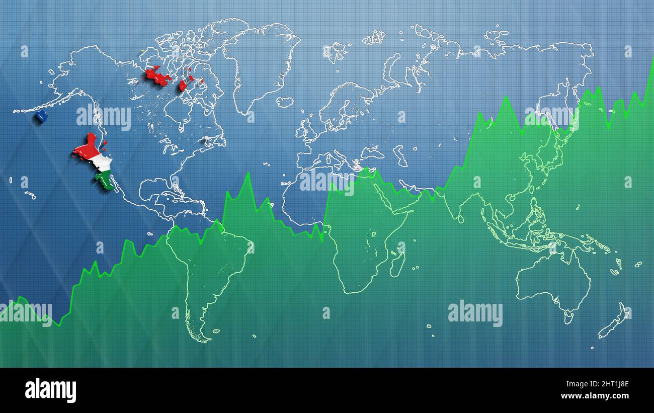 Map of Seychelles, financial success, economy growth Stock Photo - Alamy
