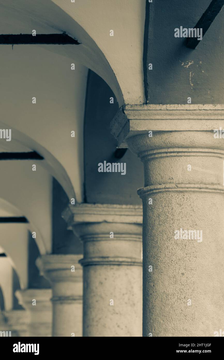 Beautiful shot of columns of the building Stock Photo - Alamy
