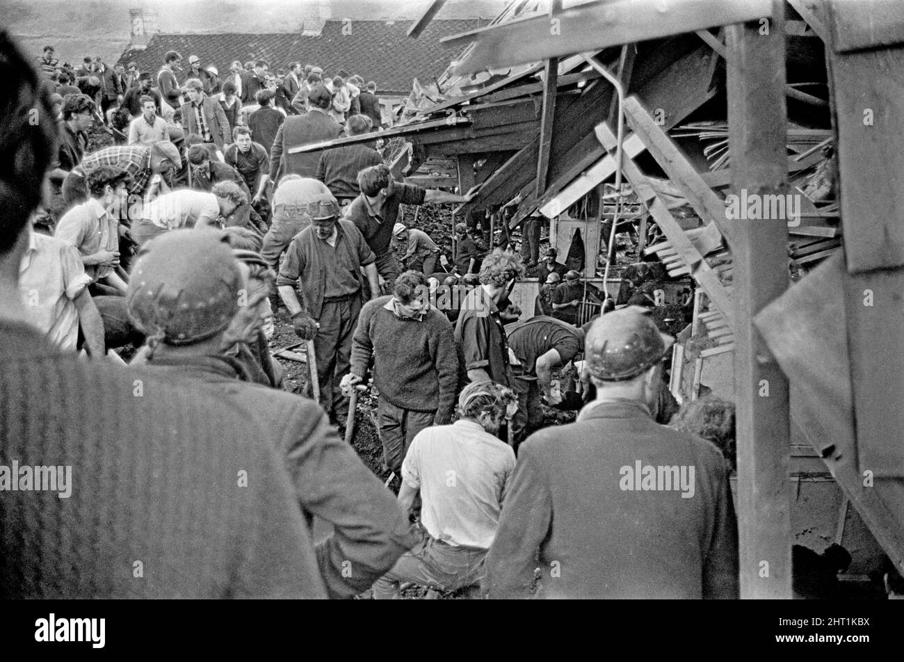 Aberfan, South Wales, circa 21st October 1966 Picture shows the mud and ...