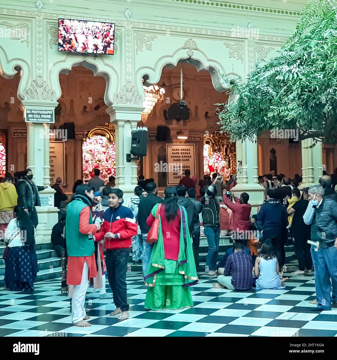Krishna balarama mandir hi-res stock photography and images - Alamy
