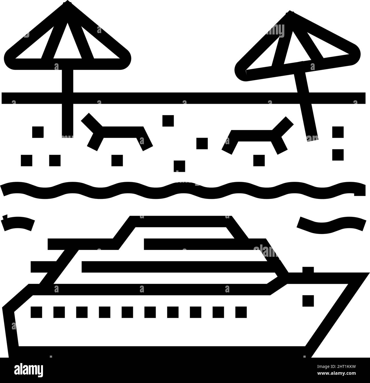 caribbean cruise line icon vector illustration Stock Vector Image & Art ...