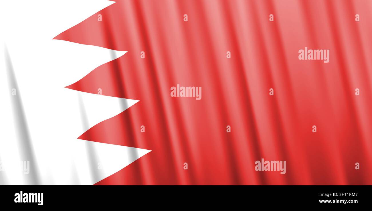 Wavy vector flag of Bahrain Stock Vector Image & Art - Alamy