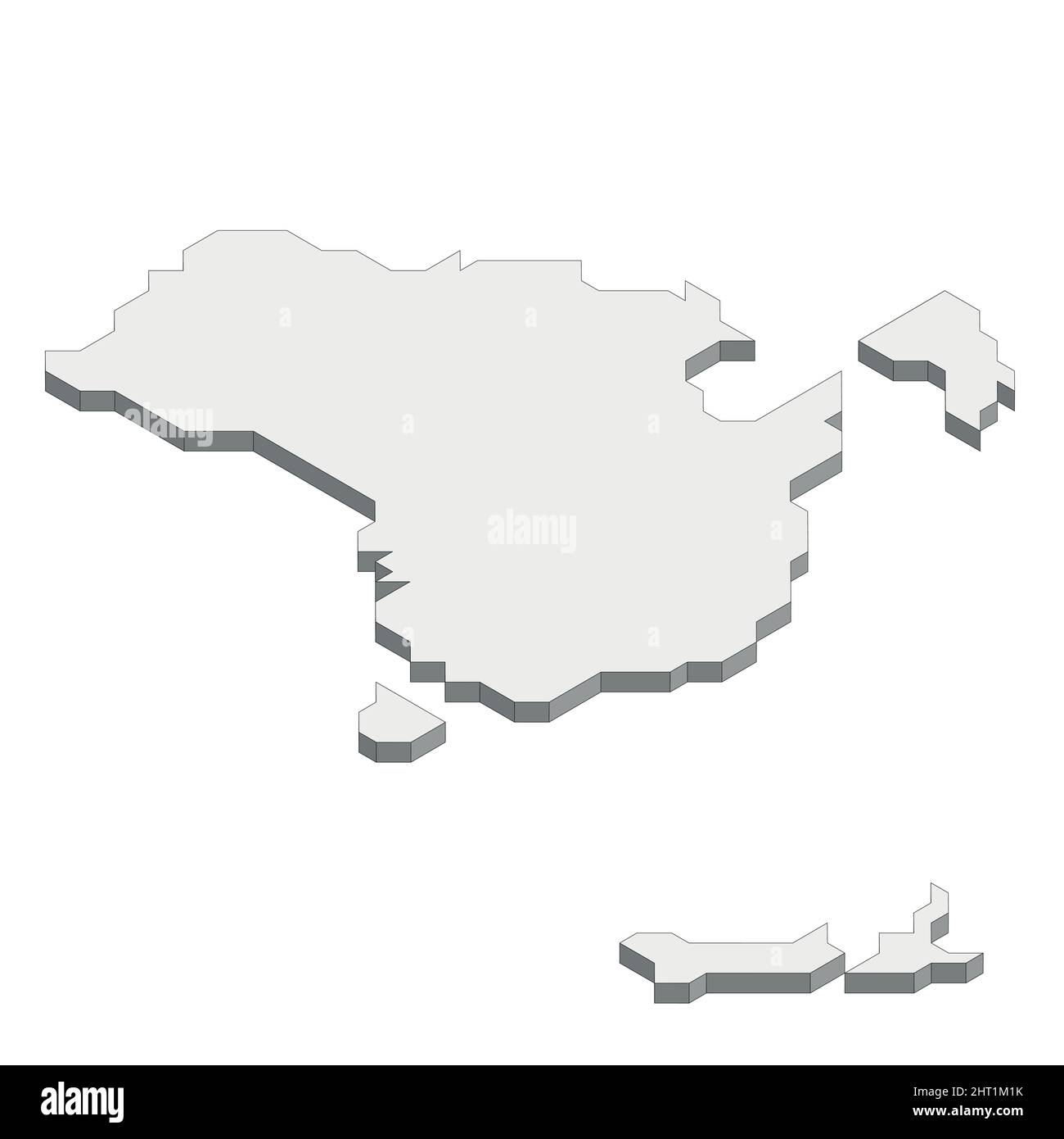 Isometric political map of Australia Stock Vector Image & Art - Alamy