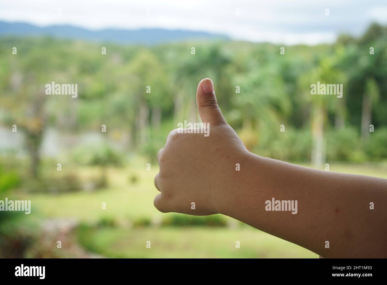 The symbol of the finger Stock Photo - Alamy