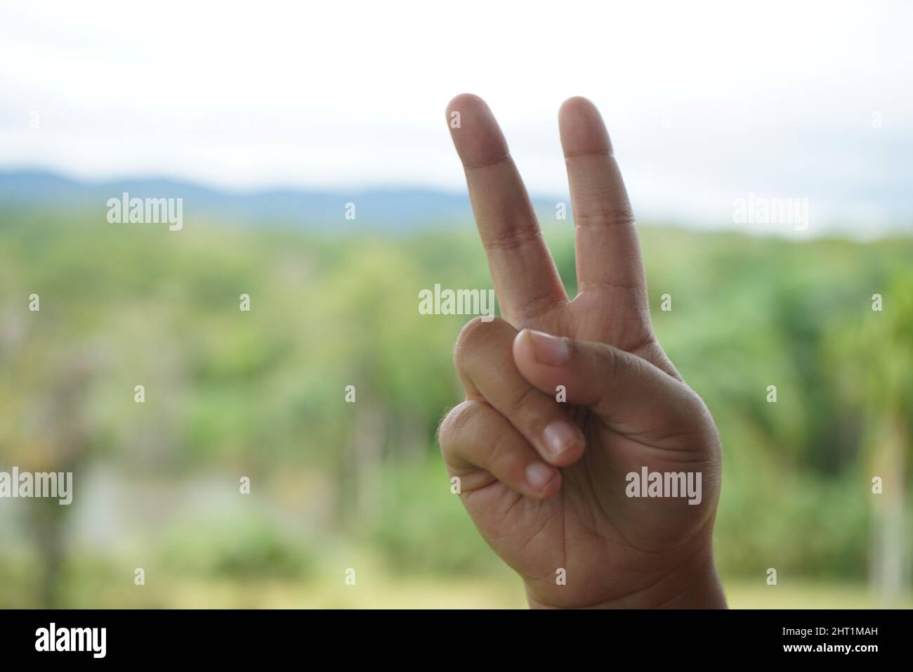 The symbol of the finger Stock Photo - Alamy