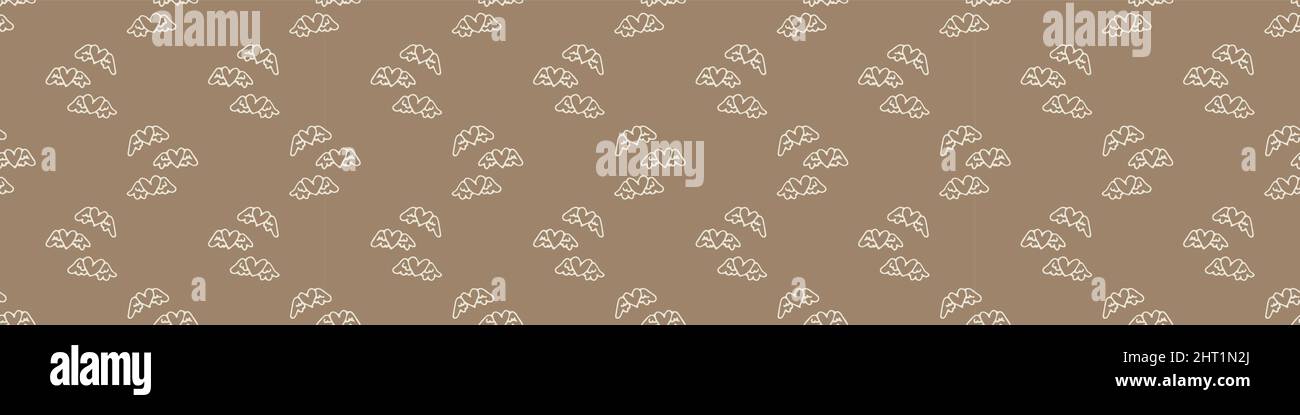 Gender neutral love heart vector banner . Simple whimsical romantic 2 ...