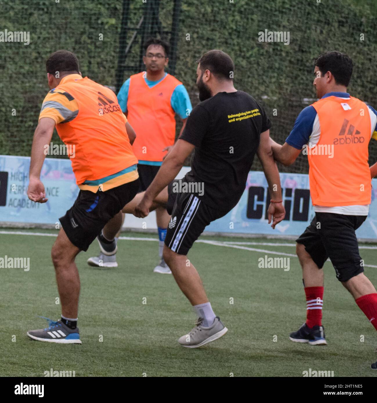 New Delhi, India - July 01 2018: Footballers of local football team ...