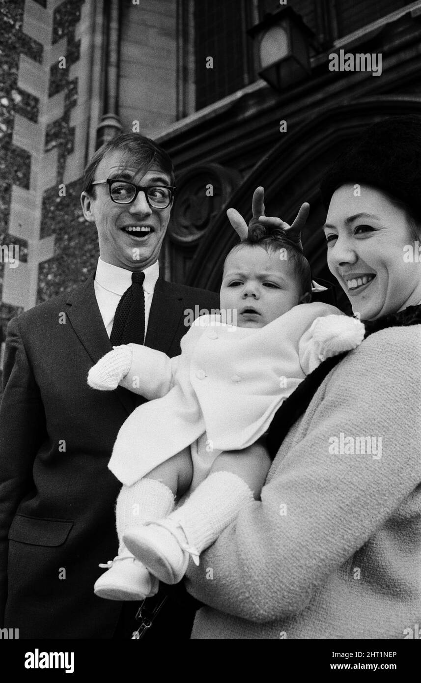 Maxwell, the son of Roy Hudd and his wife Ann, is christened at Croydon ...