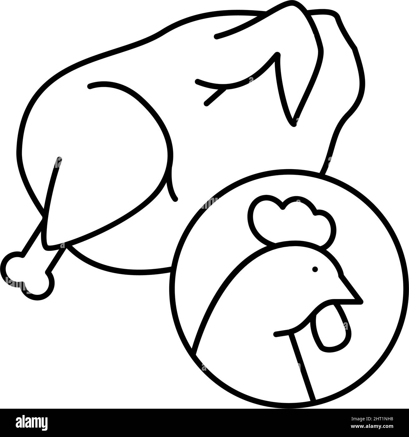 Chicken carcass Black and White Stock Photos & Images - Alamy