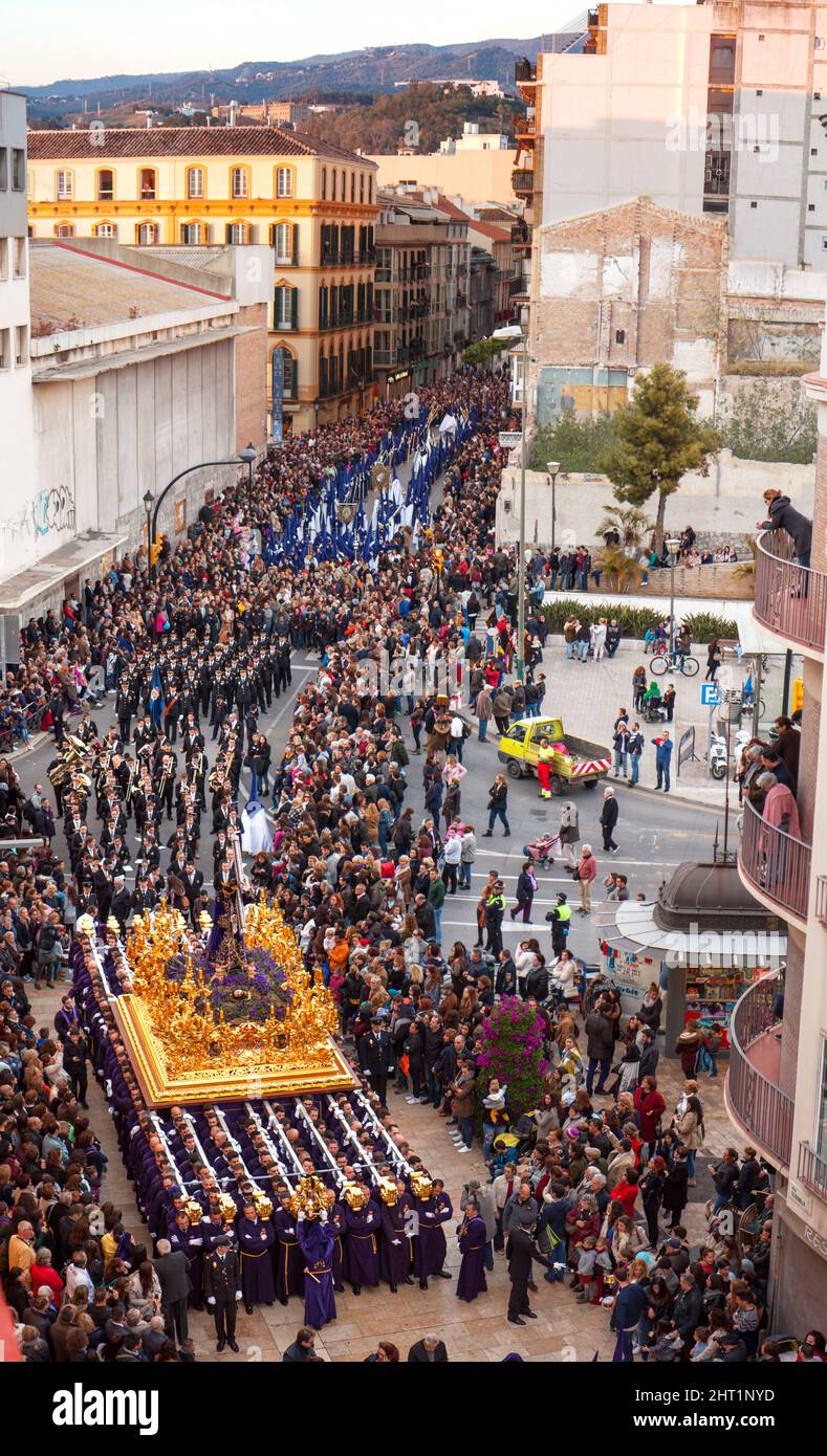 Holy week with Easter procession of the Rico brotherhood on holy ...