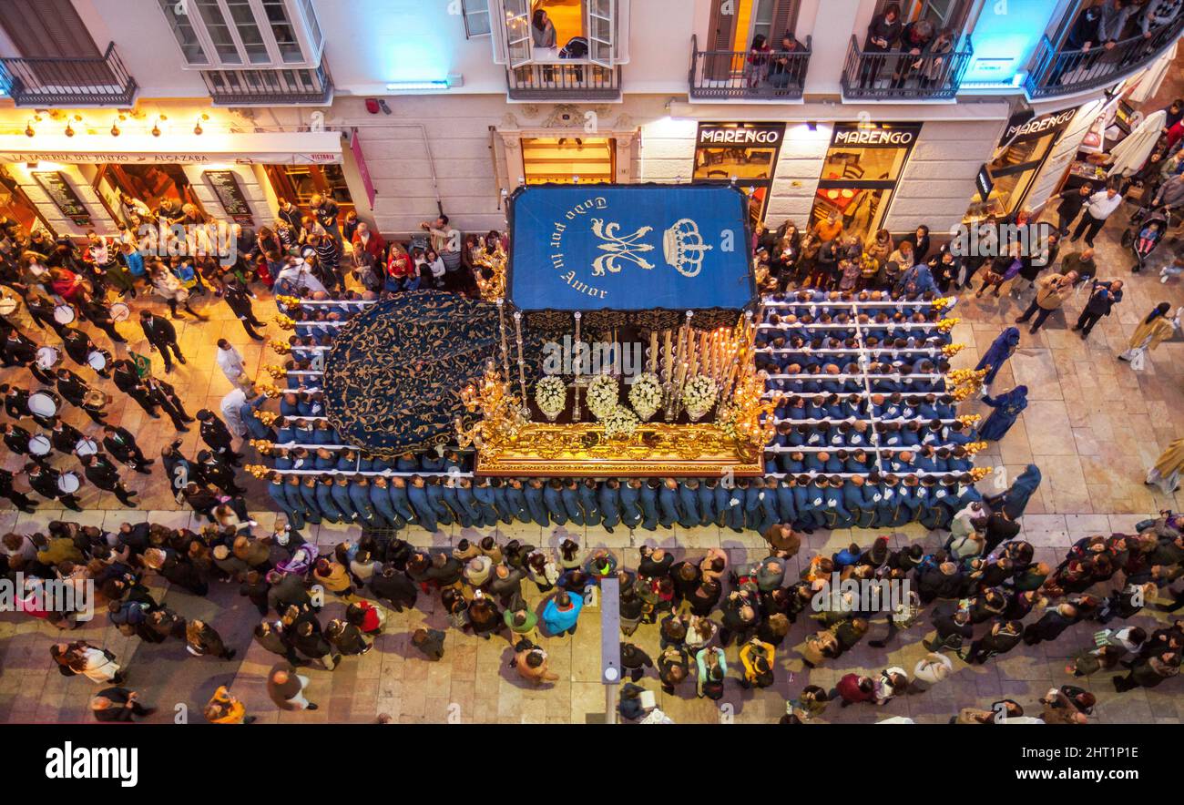 Holy week with Easter procession of the Rico brotherhood on holy ...