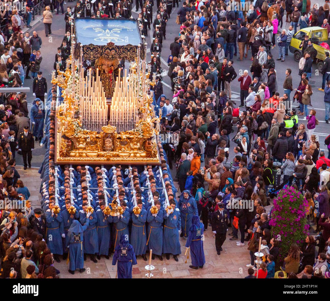 Holy week with Easter procession of the Rico brotherhood on holy ...