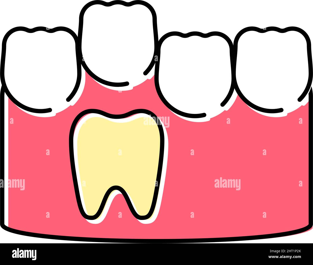 baby and molar teeth color icon vector illustration Stock Vector Image ...