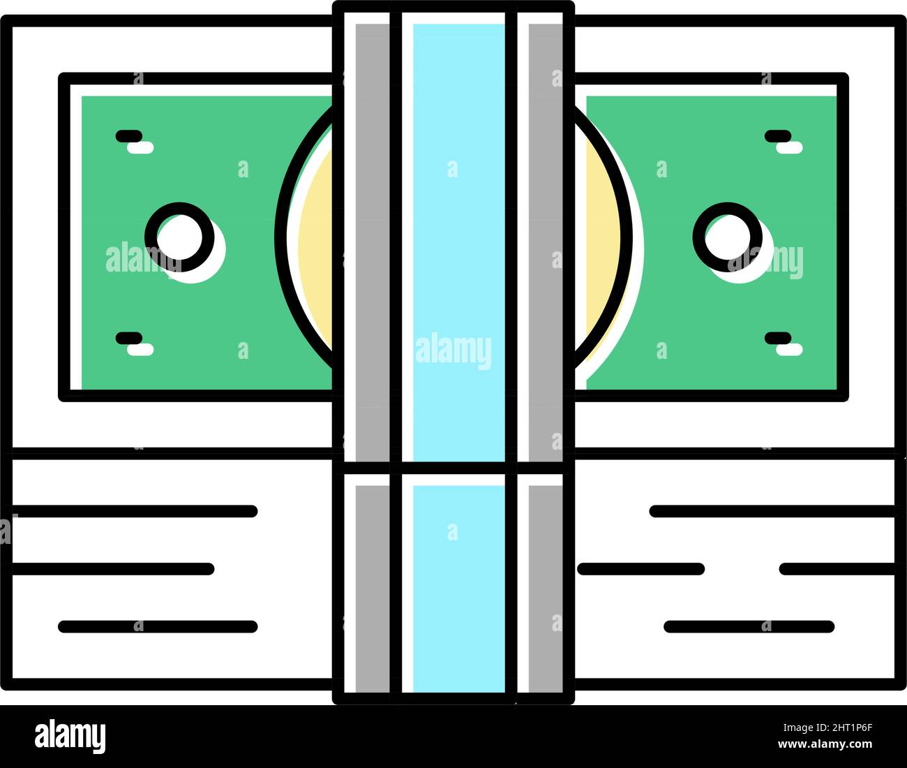 monopoly banknotes pack color icon vector illustration Stock Vector ...